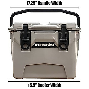 Fatboy 10QT Rotomolded Cooler Chest Ice Box Hard Lunch Box (Desert Camo)