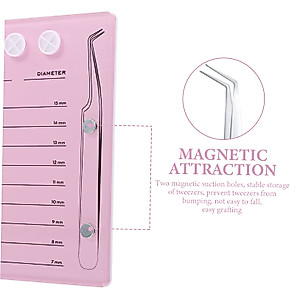 FRCOLOR 5pcs Magnetic Eyelash Board False Eyelashes Fake Eyelashes Tools Makeup Supplies Eyelash Display Pallet Eyelash Grafting Supplies Eyelash Supplies Eyelash Curler Acrylic With Scale