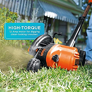 BLACK+DECKER 2-in-1 String Trimmer / Edger and Trencher, 12 -Amp (LE760FF)