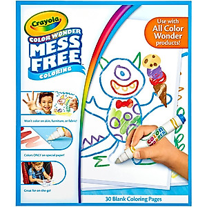 Crayola Color Wonder Mess Free Coloring, Blank Coloring 30 Pages, Gifts for Toddlers, Ages 3, 4, 5