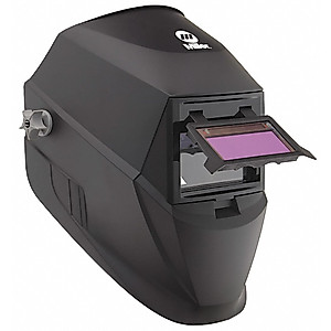 Miller Electric Classic Series, Auto-Darkening Welding Helmet, 10 Lens Shade, 3.74" x 1.38" Viewing AreaBlack