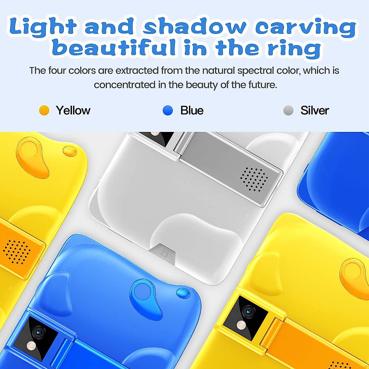 Zopsc 7in Kids Tablet for 10.0 2.4G/5G Dual Screen WiFi Smart Tablet 4GB 32GB MT6592 Octa Core 5000mAh 1960 1080 500W 800W. (White)