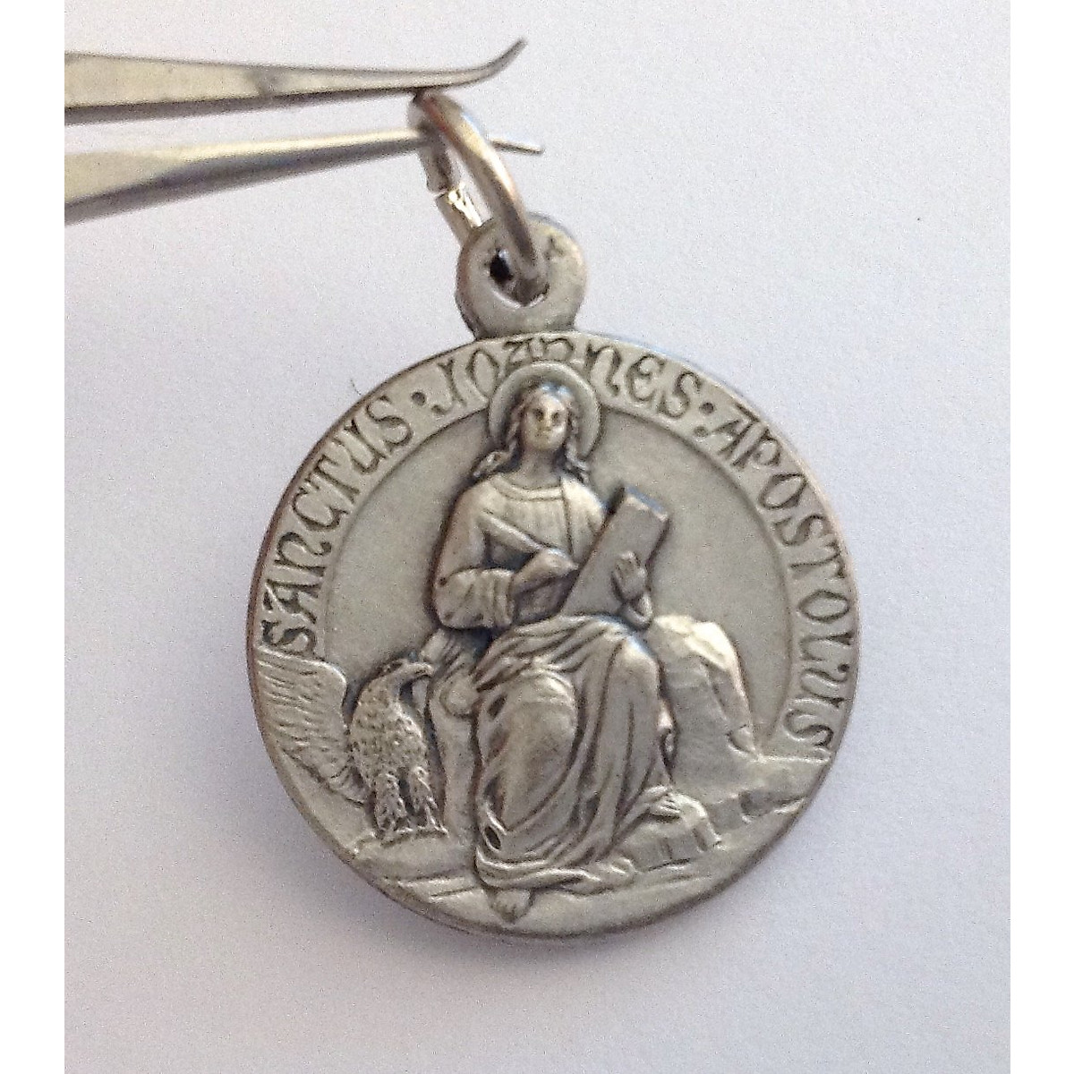 I G J Saint John the Apostle and Evangelist Silver Medal - The Patron Saints Medals