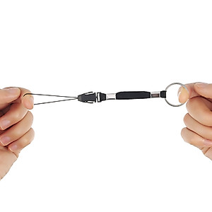 Bememo 20 Packs Black Nylon Lanyard Strap with Quick Release Buckle for USB Flash Drive, MP3, MP4 Player, Keychain, ID Card Holders and Other Small Electronic Devices