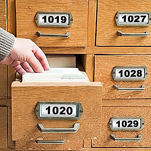 Consecutive Number Label Stickers Waterproof Inventory Number Stickers for Inventory Storage Classification, 0.39 x 0.78 Inch (0001 to 2000)