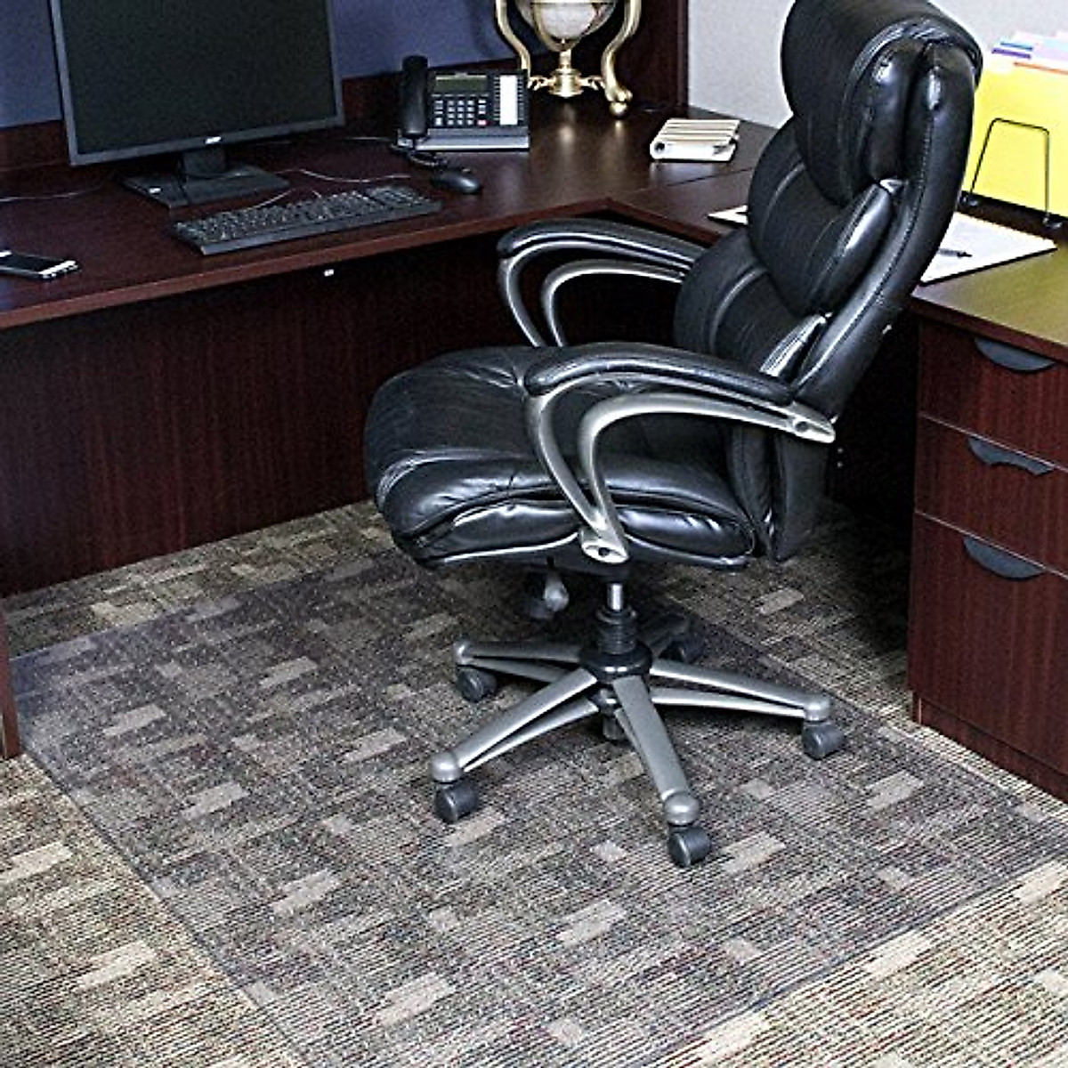 Dimex 46"x 60" Clear Rectangle Office Chair Mat For Low And Medium Pile Carpet, Made In The USA, BPA And Phthalate Free, C532001J