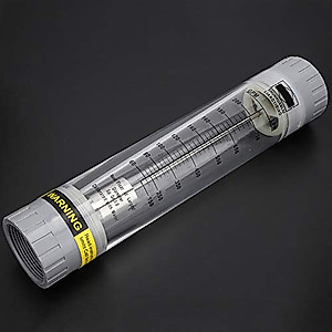 Alvinlite Water Liquid Flow Meter,10-100GPM 60-200GPM Measuring Panel Mount Type Flowmeter for Gas Liquid Water Industrial Field LZM-40G LZM-50G Rate Gauge(60-200GPM)