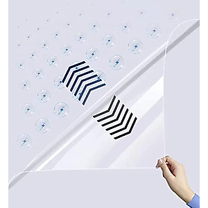 BESNUT Clear Wall Protector Film Self Adhesive Removable Vinyl, Oil Proof Waterproof Kitchen Sticker, PVC Contact Paper Wallpaper Peel and Stick, Transparent Backsplash (Size : 45x200cm)