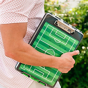 Dexas 5717-802 Clearview Clipcase clipboard, Green, 13.75 X 9.5 Inch