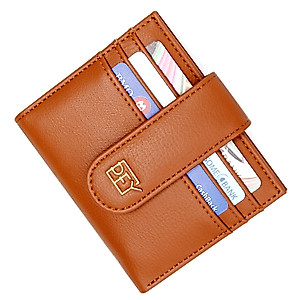 GEEAD Small Wallets for Women Slim Bifold Credit Card Holder Minimalist Zipper Coin Pocket