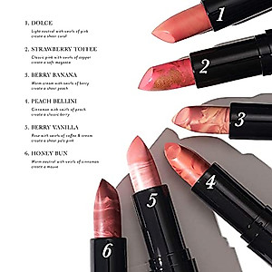 LAURA GELLER NEW YORK Italian Marble Sheer Hydrating Lightweight Lipstick With Vitamin E & Castor Seed Oil, Berry Banana