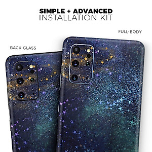 DesignSkinz Swirling Multicolor Star Explosion Protective Vinyl Decal Wrap Skin Cover Compatible with The Samsung Galaxy S20 (Screen Trim & Back Glass Skin)