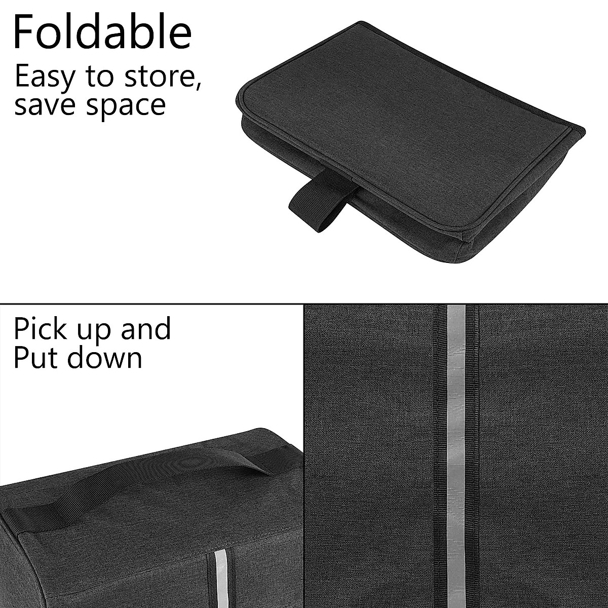 Kingshion Toaster Cover Compatible with Most 4-slice Toasters, Toaster Cover Storage for Most 4-slice Toasters， Washable and Dust Protection (Dark Grey)
