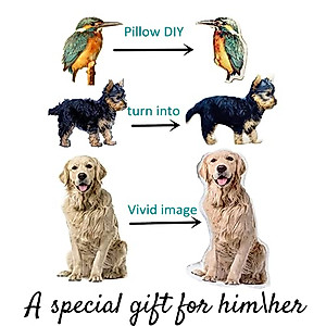 Bemobeauty Personalized Shaped Pillow with Photo as Gifts for Birthday Christmas Valentine Day , Custom 3D Printing Pillow as from Daughter Son, Unique Special Day Birthday Gift