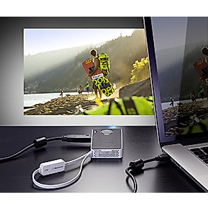 Philips PPX4350WIFI/INT Pocket Projector, 50 Lumens, LED, HDMI, 60 Inches Display, Bluetooth, Wireless, USB, 4,6 Oz