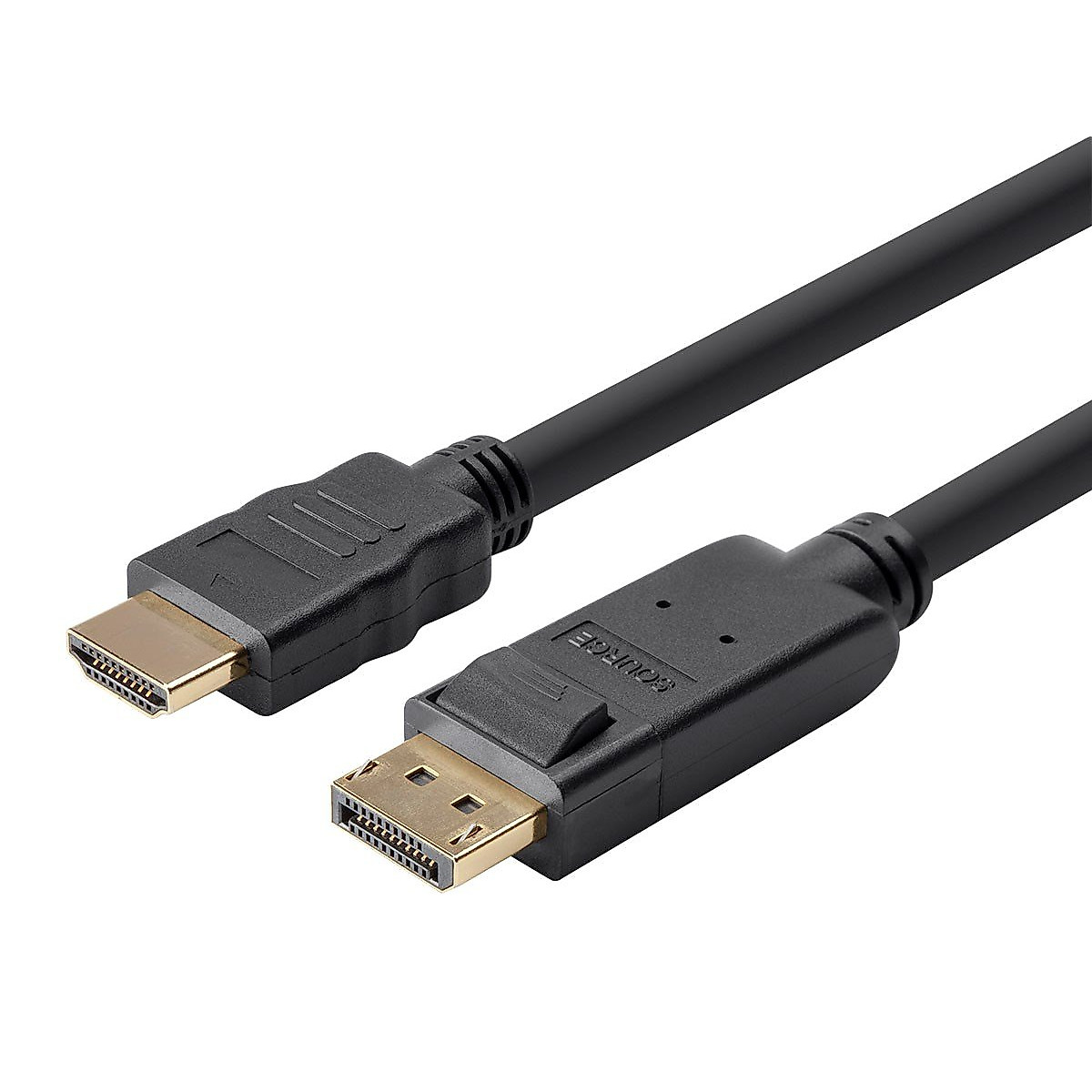 Monoprice DisplayPort 1.2a to HDTV Cable - 6 Feet | Supports Up to 4K Resolution And 3D Video - Select Series, 6ft, Black