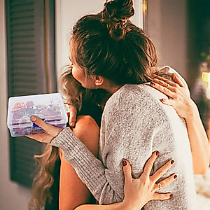 FIFATA 25 Pairs Acrylic Resin Statement Earrings Set for Women Mottled Hoop Fashion Drop Dangle Jewelry Hypoallergenic for Sensitive Ears