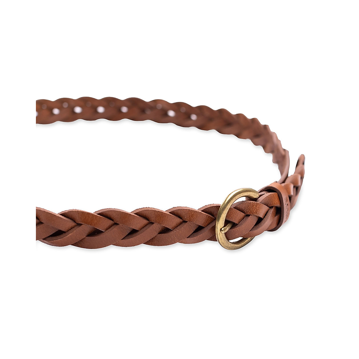 Levi's Women's Fully Adjustable Casual Skinny Belt for Jeans, Trousers and Dresses, Tan Braid, Medium