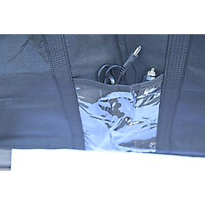 Electric Heated Insulated Food Delivery Bag, Pizza Delivery Bags for Hot and cold Food Large Reusable (23x14, Delivery Bag + Heating Pad)