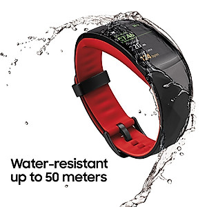 SAMSUNG Gear Fit2 Pro Fitness Smartwatch (Small) - Red (Renewed)