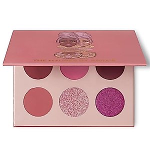 Juvia's Place Palette The Mauves - Deep Browns, Purple & Pink, Shades of 6, Nude to Light Mauves, Pressed Pigments Palette, Professional Makeup, Pigmented Pan Palette for Color & Shine