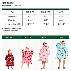 Narecte Kids Blanket Hoodie Kids Hoodie Blanket Kids Wearable Blanket Kids,Wearable Blanket,Oversized Sweatshirt Birthday Gifts for Teen Girl Year Old Boy Gift Ideas Elephant for Teen Kids