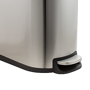 Organize It All 2 Pack Dust Bins | Dimensions: 19" x 11.2" x 25.2" | 40 Liter | 10 Liter | Wastebasket | Step Pedal Open | Stainless Steel