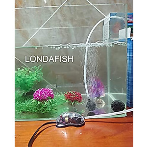 LONDAFISH Aquarium Mini Air Pump 0.8W Oxygen Pump with Air Stone &Tube