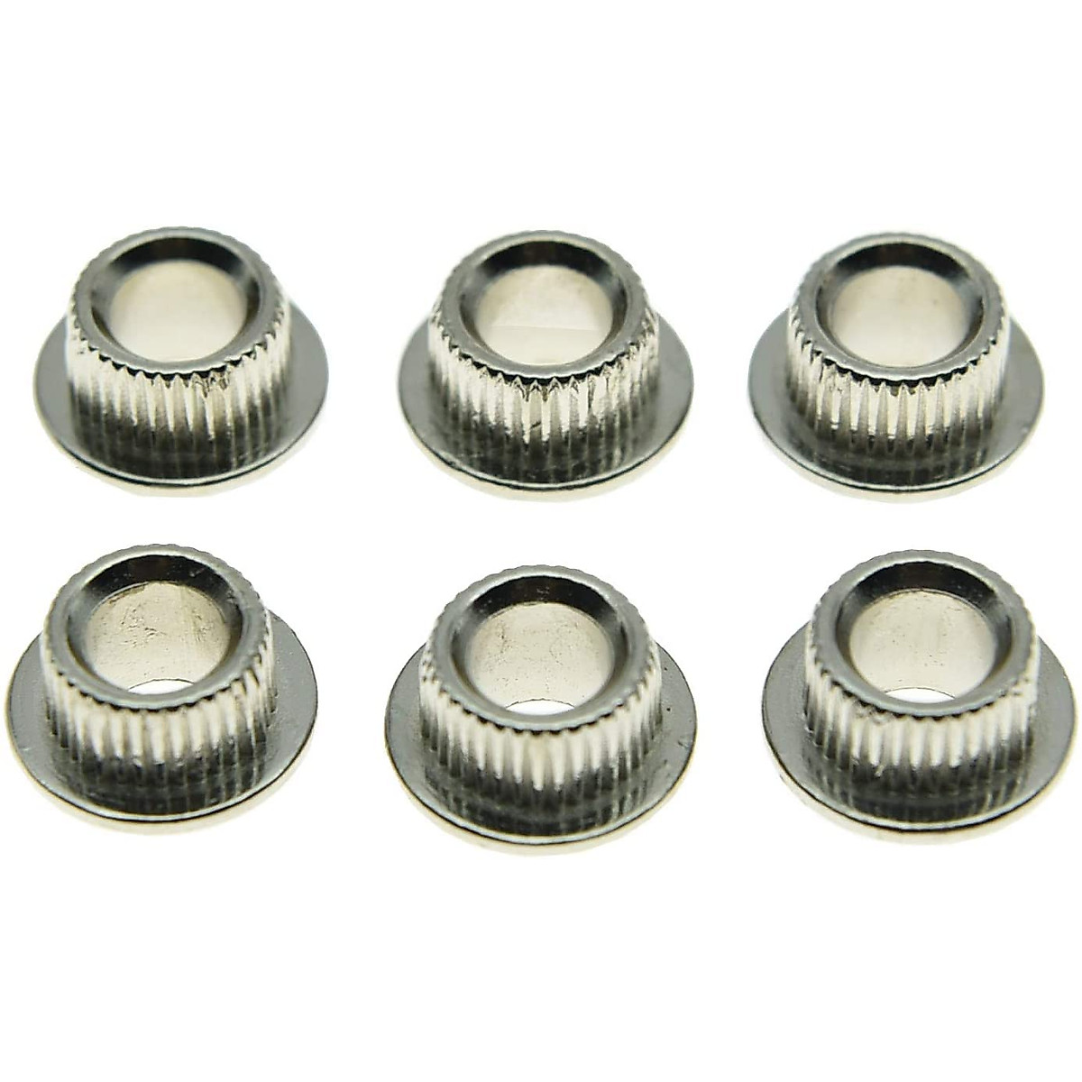 Dopro Metal Nickel 10mm Guitar Tuners Conversion Bushings Ferrules for Vintage Guitar Tuning Keys