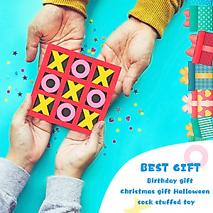 Tic Tac Toe - (Pack of 36) Foam Tic-Tac-Toe Mini Board Game for Kids - for Birthday Party Favors, Goody Bag Fillers, End of Year Gifts for Students (Blue, Purple, Red)