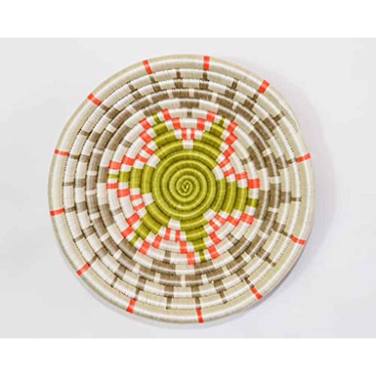 Hand Woven African Basket - Small, 8 Inches Sisal & Sweetgrass Basket - Woven Bowl - Handmade in Rwanda, SRB330