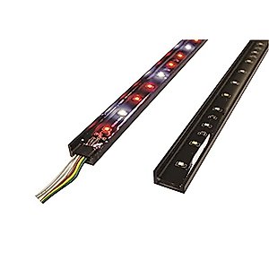 Rampage 49" LED Tailgate Light Bar | Superbrite LED 6 Function, Brake, Left/Right Turn Signals, Flasher/Running Lights, Reverse/Backup Lights, Black | 960137 | Universal Fit & Mounting