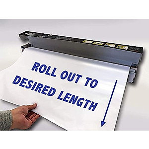 Wizard Wall® Instant Whiteboard, Repositionable Dry Erase Surface, 13” x 25’ Roll