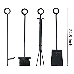 Fire Beauty Fireplace Log Rack with Kindling Holder Firewood Holder for Wood Storage Storage Log Holder Include 4 Tools (19.8)