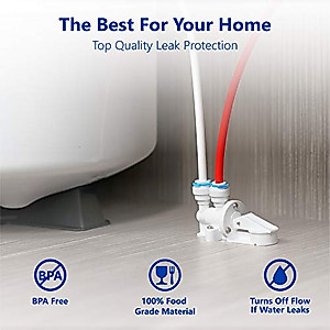 Express Water Leak Stop Valve for Reverse Osmosis and Under Sink Water Filtration System – Automatic Water Shut-Off Valve for Water Filtration Systems – Shut Off Water Supply When Water Leaks