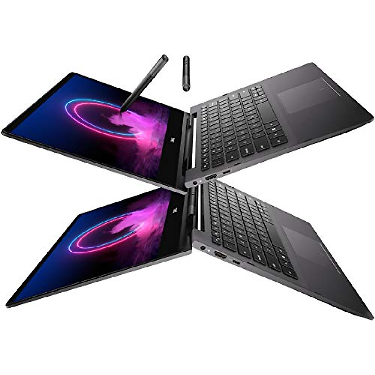 Dell Inspiron 13.3" 7000 2-in-1 4K UHD Touchscreen Laptop, Intel Core i7-10510U, Fingerprint Reader, RGB Backlit Keyboard, Thunderbolt 3, Black, Windows 10 Home (16GB RAM|1TB PCIe SSD)