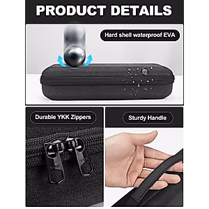 Yewltvep Carrying Case for Steam Deck,Protective Hard Shell Carry Case Built-in AC Adapter Charger Storage and Micro SD Holder,Portable Travel Carrying Case for Steam Deck Console and Accessories