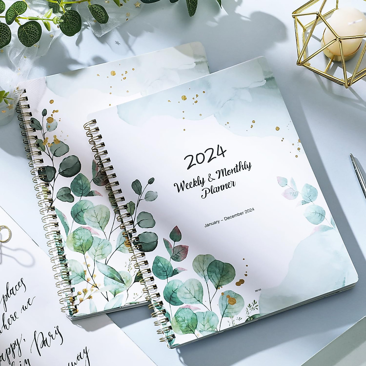 2024 Planner - 2024 Weekly Monthly Planner from Jan. 2024 to Dec. 2024, 9.7"x 7.7", 2024 Calendar Monthly planner with Printed Tabs + Monthly and Weekly Pages, 2024 Calendar 12 Month Planner