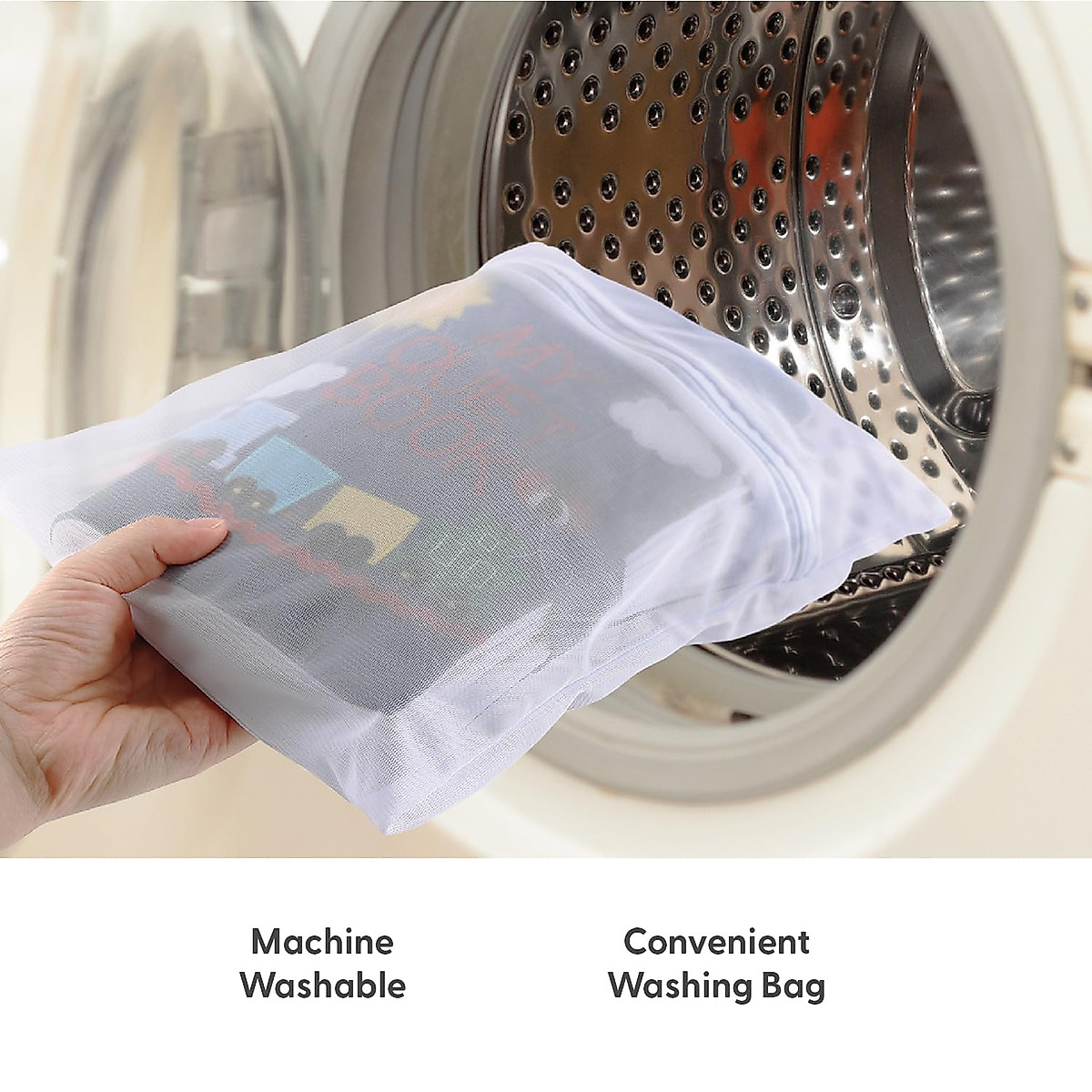 The Peanutshell Quiet Book for Toddlers | Travel Toy & Educational Busy Book | Wash Bag Included