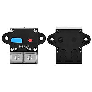 Automotive Circuit Breaker -50A Automatic Reset Holder for Car Inverter or Replacement-size1