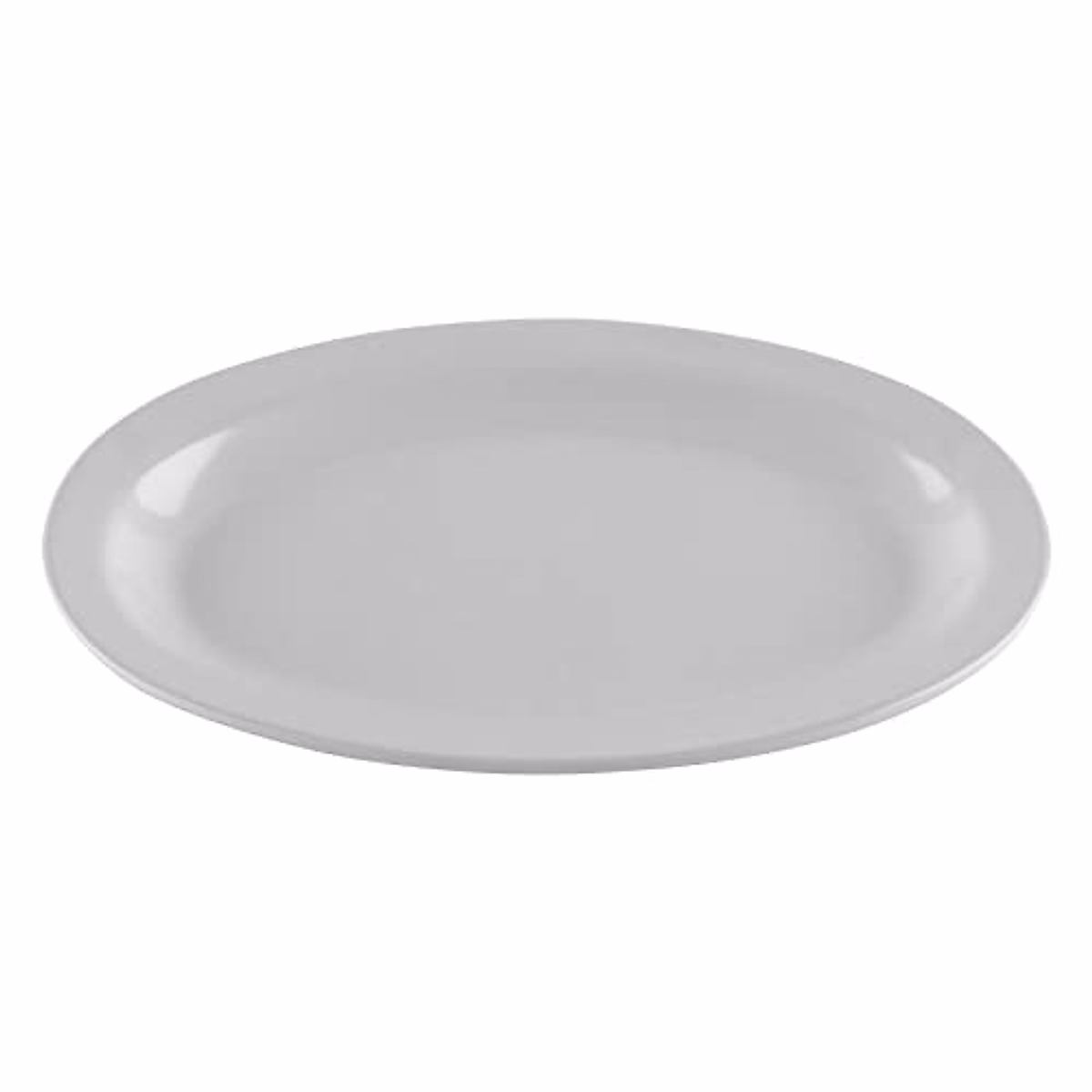 G.E.T. OP-610-W Melamine Oval Serving Platter, 10" x 6.75", White (Set of 12)