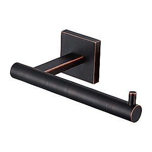 KOKOSIRI Toilet Paper Holder Oil Rubbed Bronze Toilet Roll Holder Hold Mega Rolls Kitchen Bathroom Tissue Paper Dispenser Stainless Steel, B2005ORB
