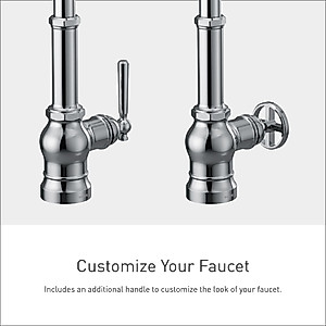 Moen S52003 Paterson One-Handle Pulldown Bar Faucet with Power Clean, Includes Interchangeable Handle, Chrome