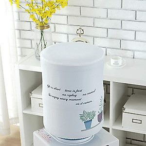 MiDube Water Dispenser Barrel Covers, Durable Fabric Bucket Decor, Reusable Furniture Standard Cover Protector for Home, Office and 5 Gallon Water Bottle (Chlorophytum)