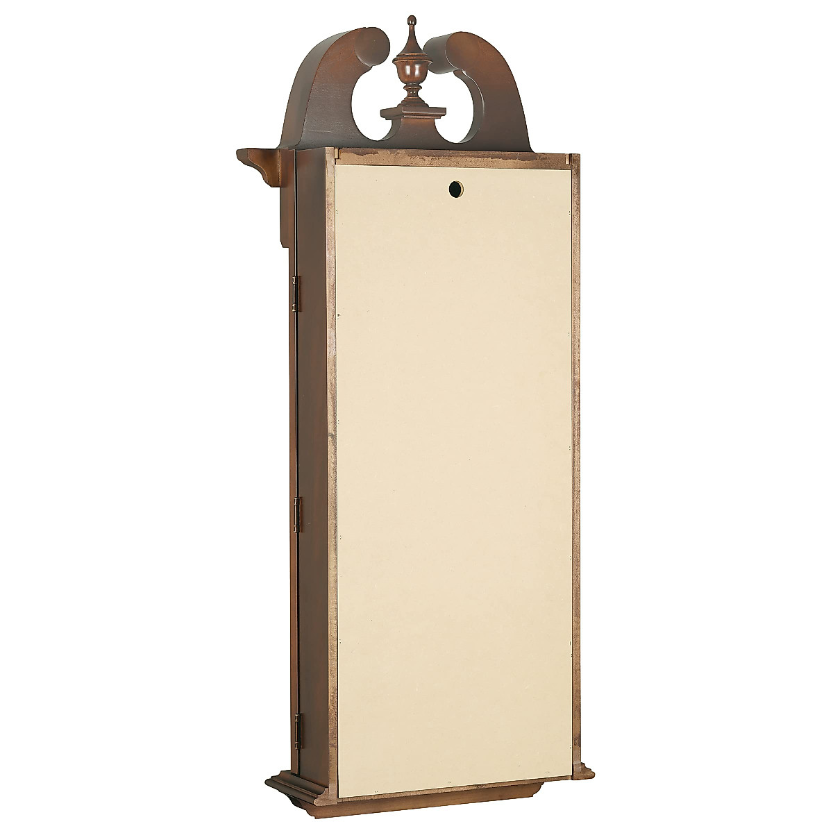 Howard Miller Maxwell Wall Clock 620-226 – Windsor Cherry Finish, Swan Neck Pediment, Vintage Home Décor, Brass Finished Pendulum, Quartz Dual-Chime Movement