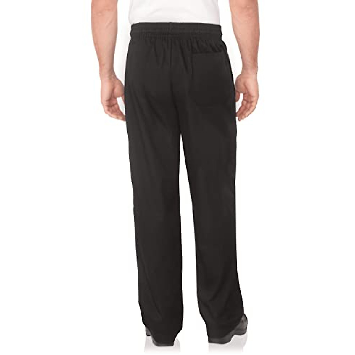 Chef Works Men's Essential Baggy Chef Pants, Black, Large