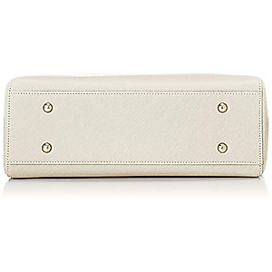 Patrick Cox PXLHKCH2 Tote Bag, Shoulder Bag, Shape, Saffiano Embossed Leather, A4 Just Size, Lightweight, 2-Way, Long Shoulder, White