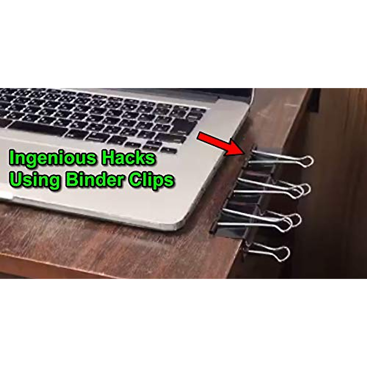 Extra Large Binder Clips (36 Pack) 2 Inch, Big Paper Clamps for Office Supplies, Black