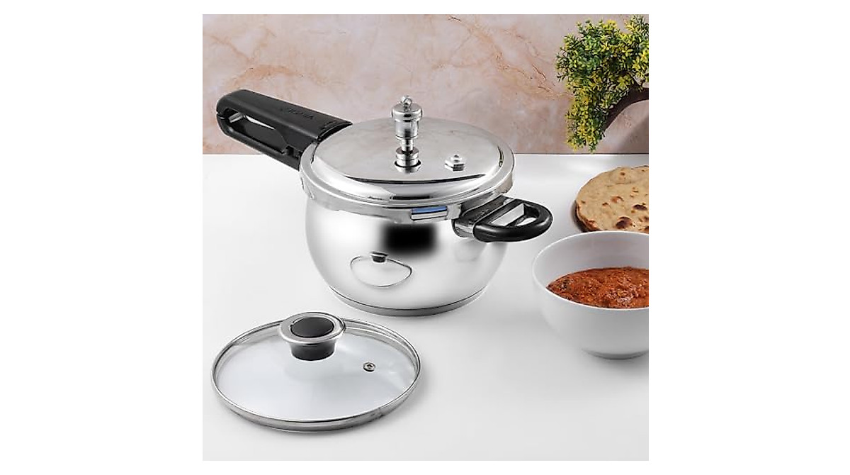 Handi Cooker 6.5L with Glass Lid - Safe, Even Heating, Easy to Clean