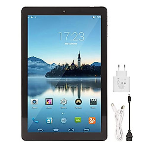 Tablet, Kids Tablet IPS Screen 5G WiFi Dual Band EU Standard 100-240V 10in Dual Camera for Entertainment (EU Plug)